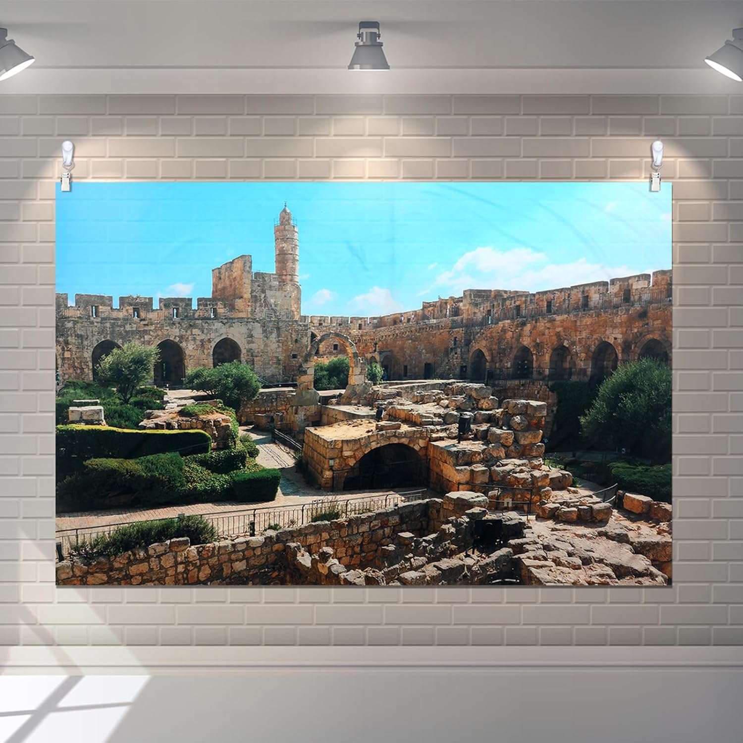 Amazon.com : Tingjoo 7x5ft The Old City Jerusalem Backdrop Israel David ...