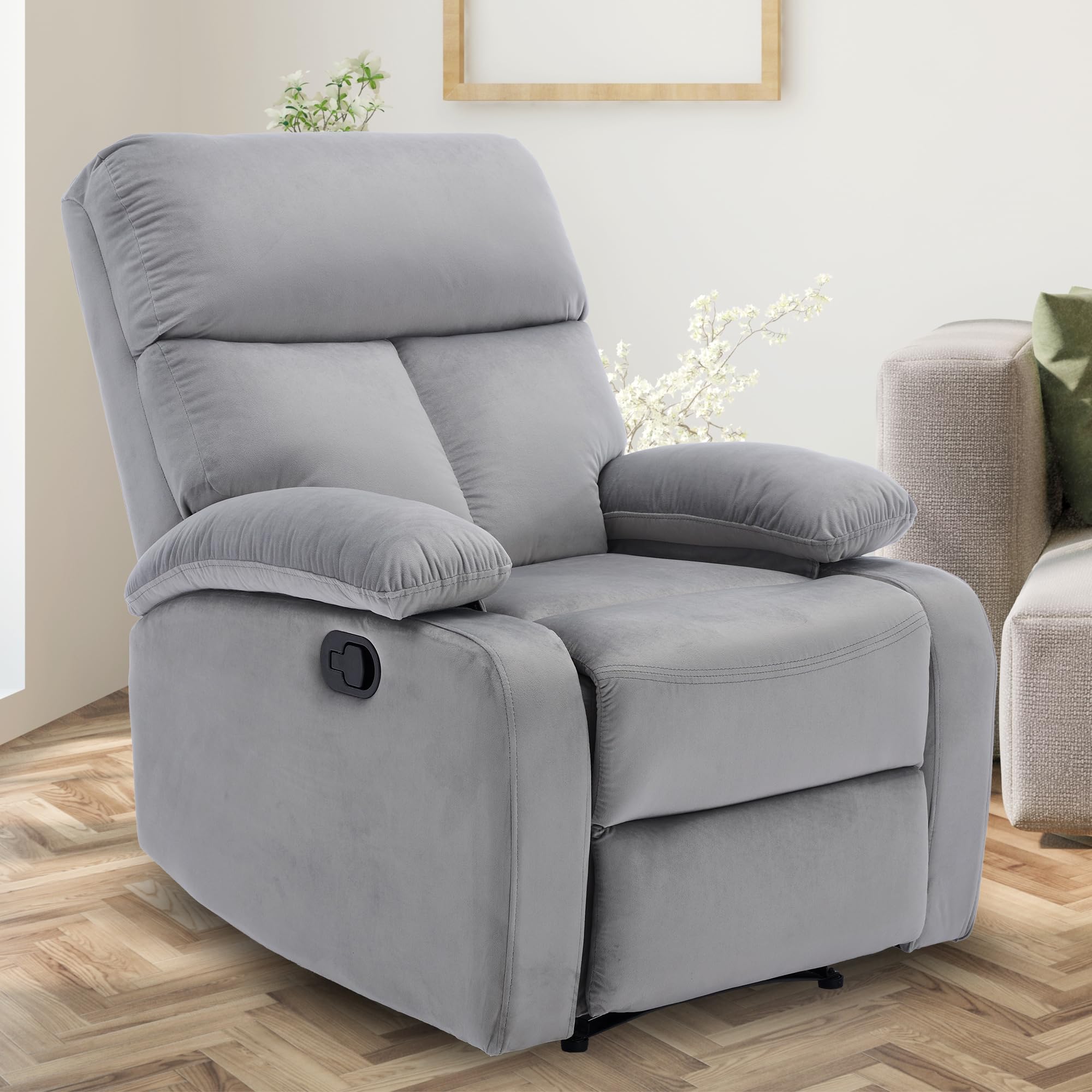 Amazon.com: Cooexult Manual Recliner Chair, Small Recliner Chairs for ...