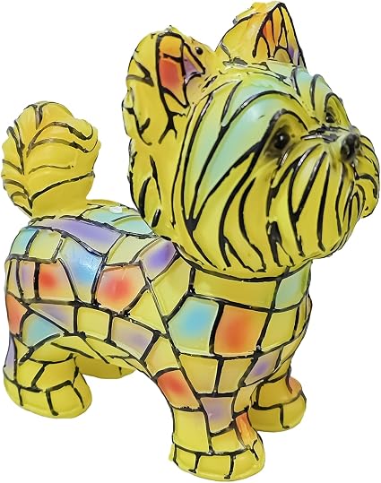 dgyzrx Yorkshire Terrier Lamp, Dog Series Art Night Light, Hand Painted ...