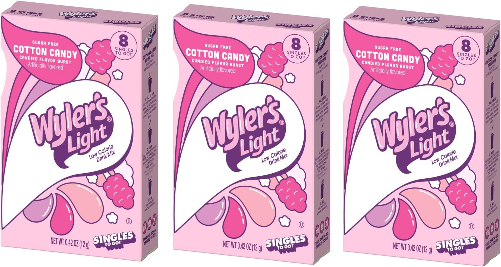Amazon.com : Wyler's Light Singles to Go Powder Packets, Water Drink ...