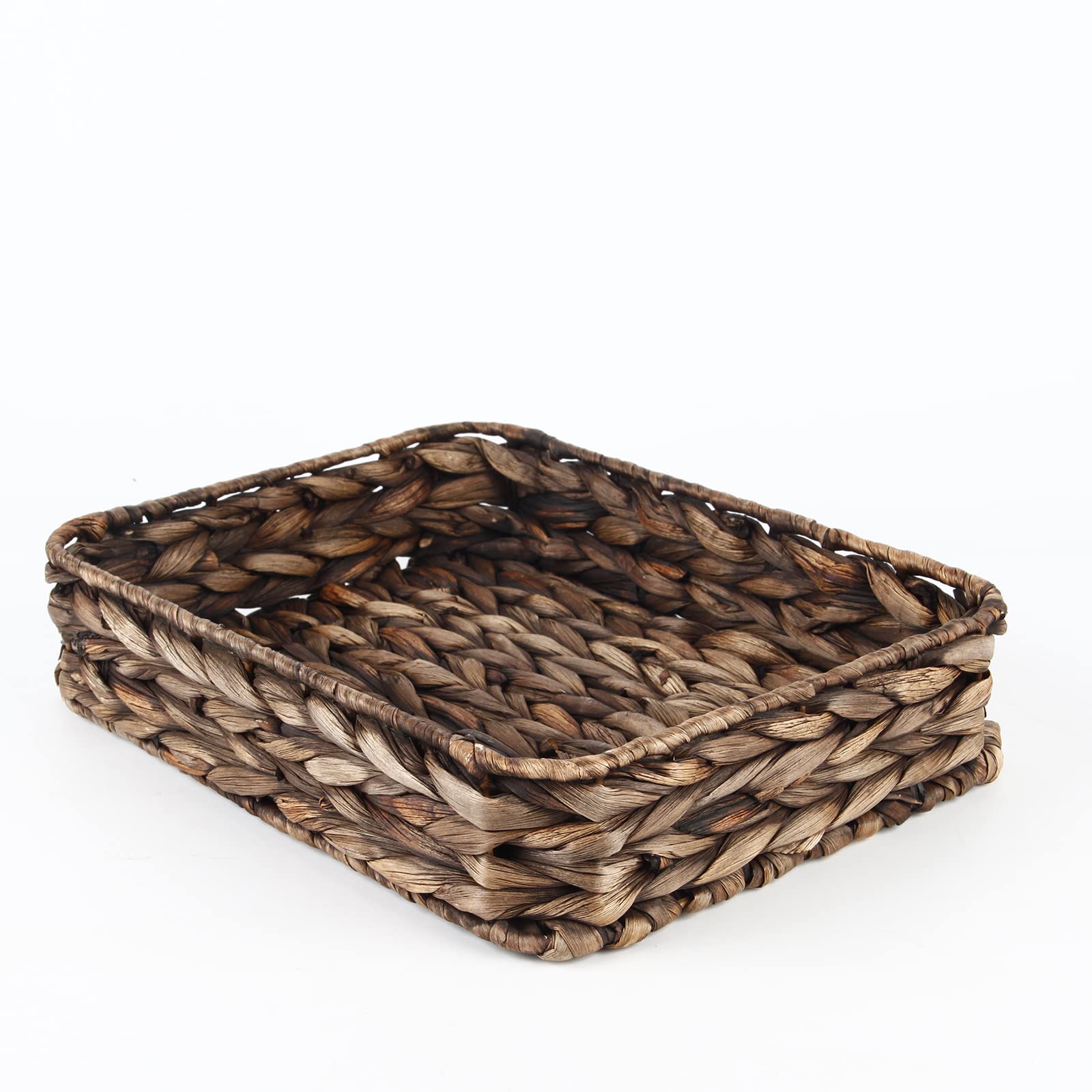 Amazon.com: Water Hyacinth Woven Serving Tray Rectangular Hand-Woven ...