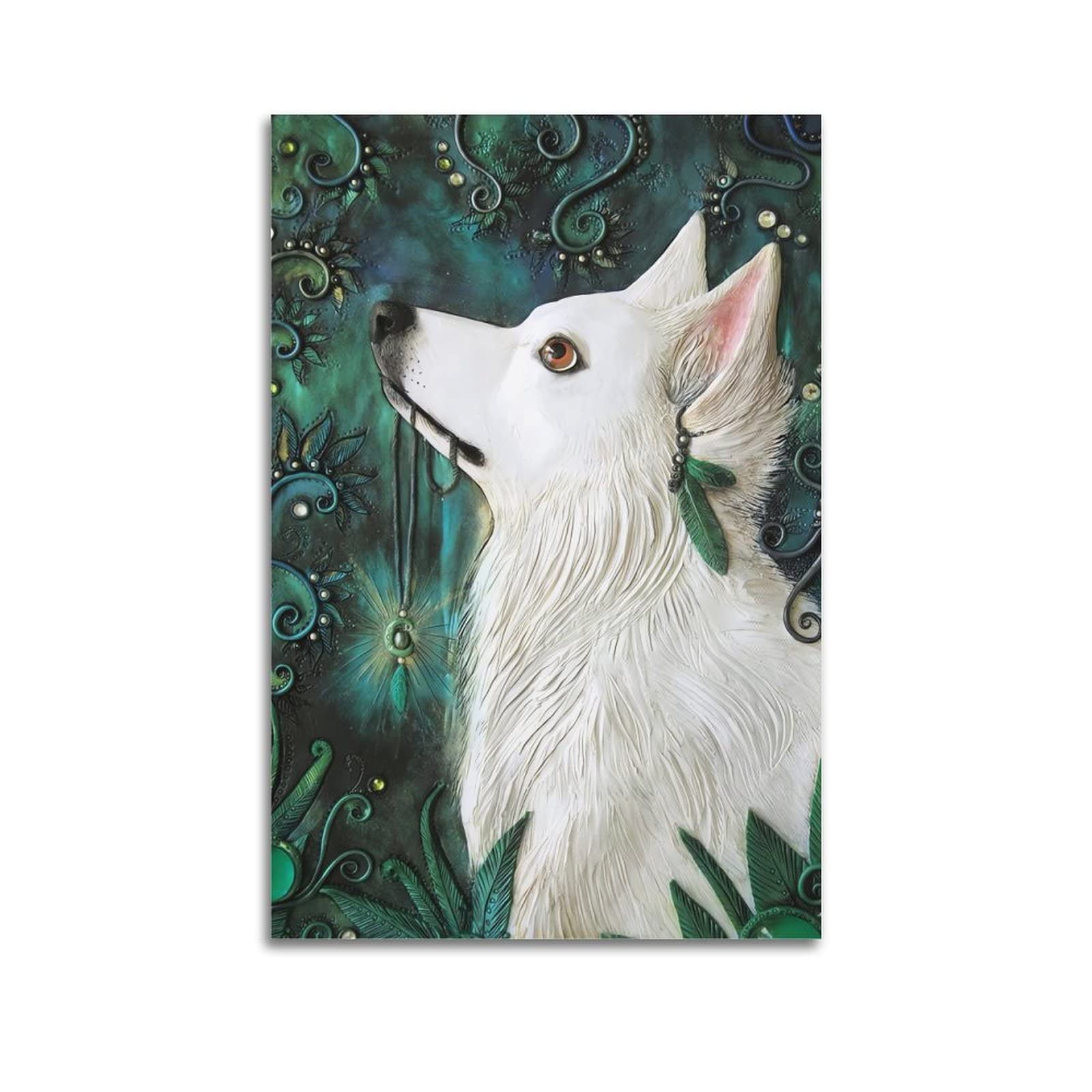 HAYOY Fox Wall Art, Indoor Aesthetic Fox Wall Decor, Mysterious White ...