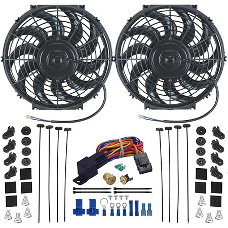 Amazon.com: American Volt Dual Reversible 12V Electric Engine Radiator ...
