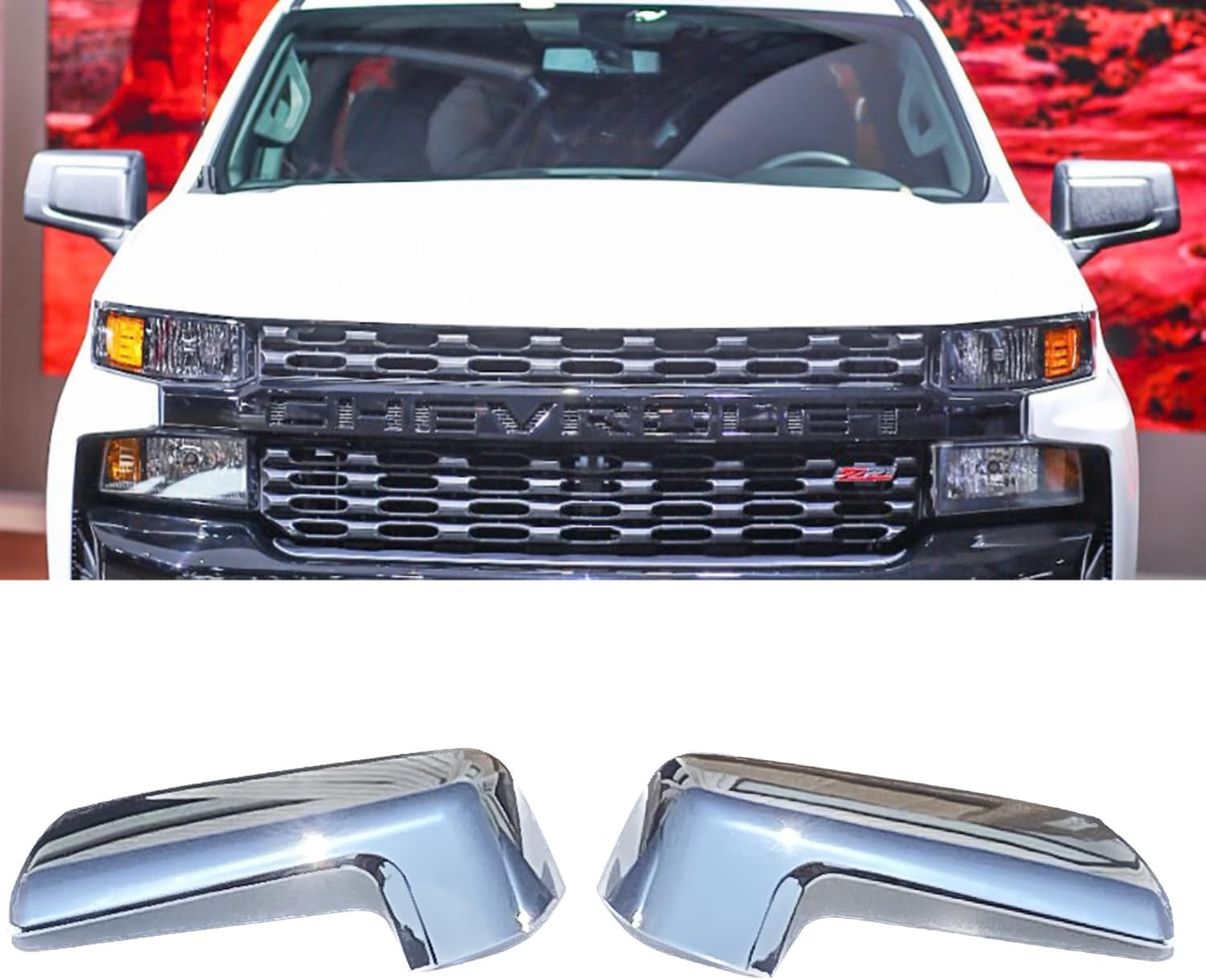 Amazon.com: Exclusive REPLACEMENT Clip-On Chrome Mirror Caps Compatible ...