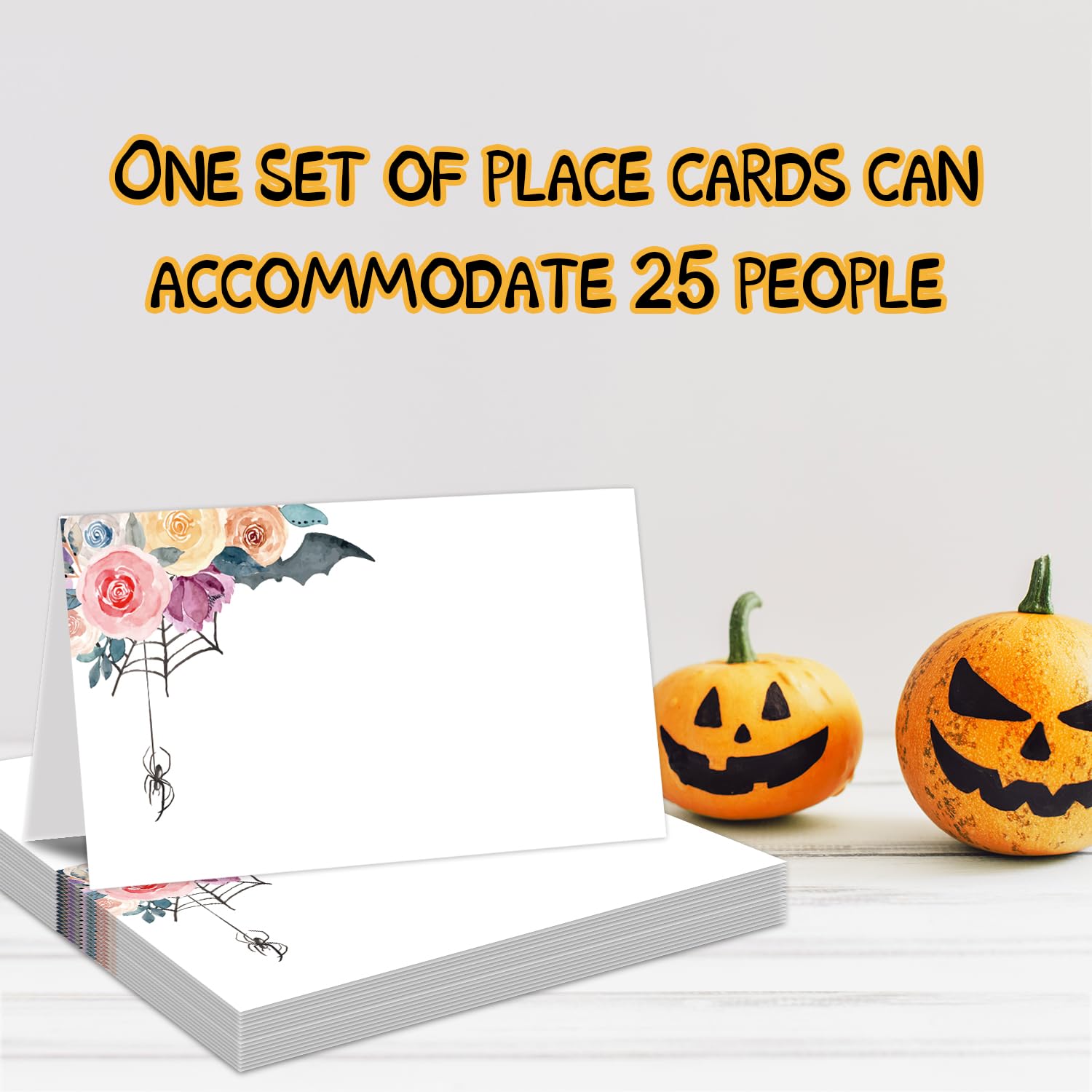 Snapklik.com : Halloween Table Place Cards, Editable Name Place Cards ...