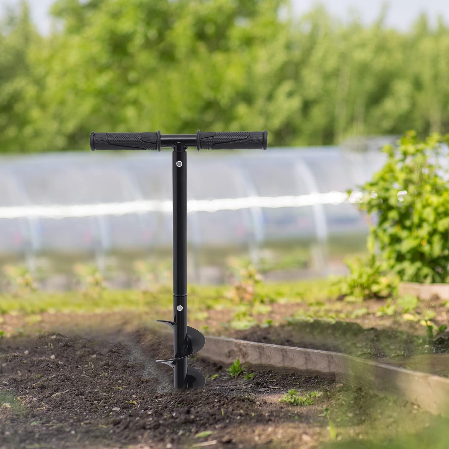 Amazon.com: Manual Garden Hole Digging Drill Bit 4"x24" Hand Post Hole ...