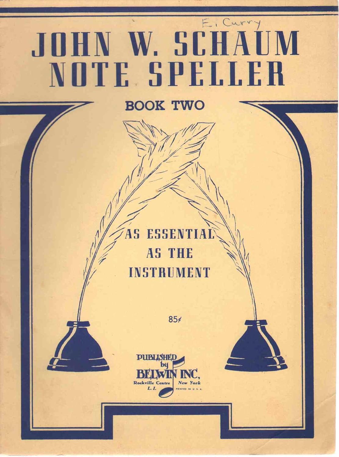 JOHN W. SCHAUM NOTE SPELLER Book Two, # EL 221: Schaum, John W.: Amazon ...