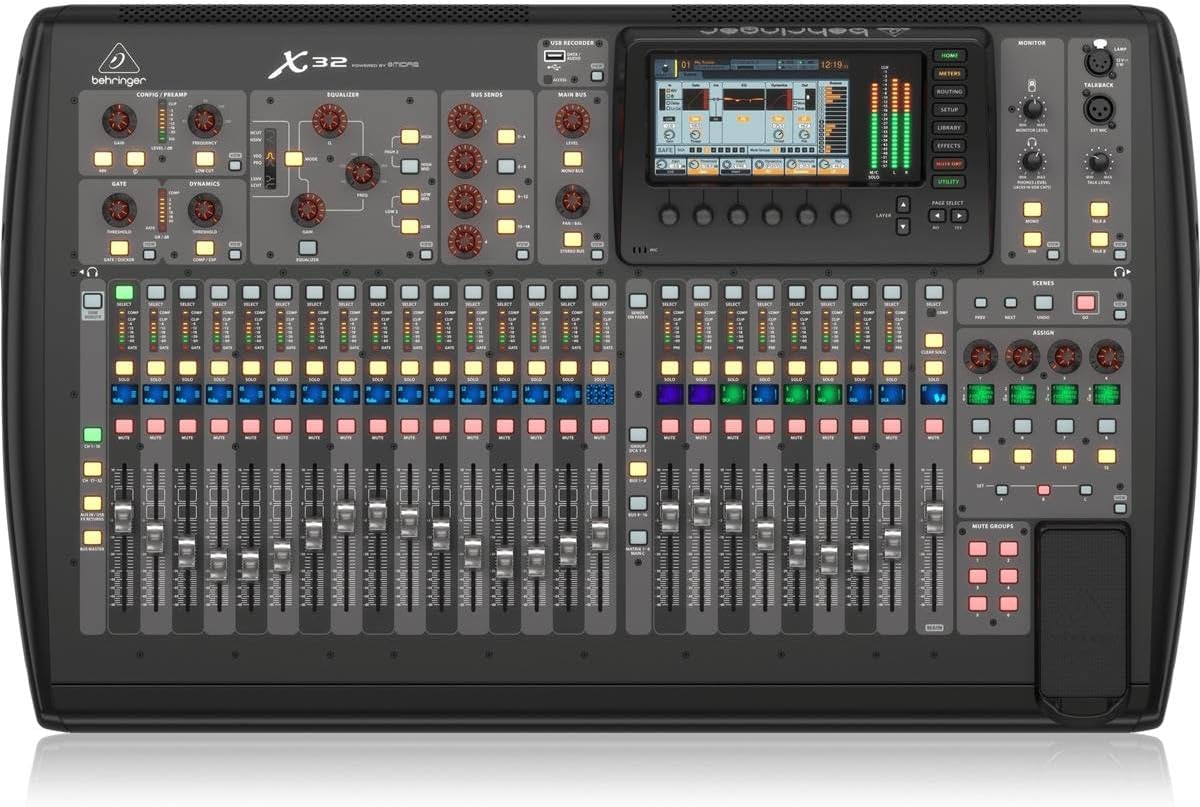 Behringer X32 40-Input, 25-Bus Digital Mixing Console with 32 ...