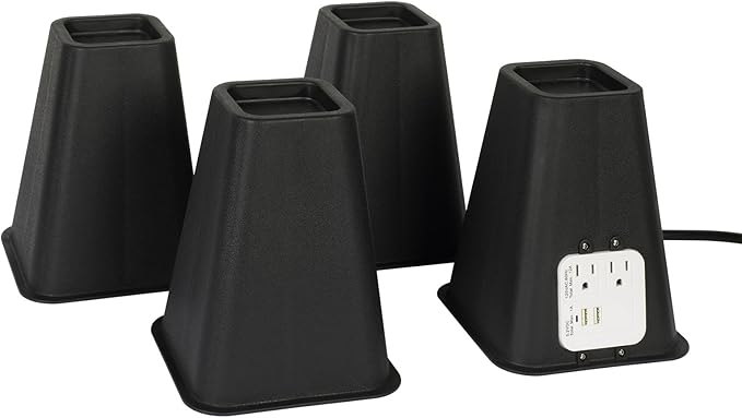 Amazon.com: Richards Homewares Bed Risers - 6 Inch Furniture Riser Bed ...
