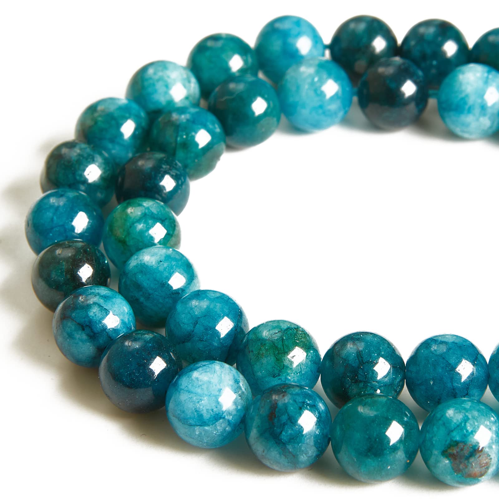 Amazon.com: 60pcs 6mm Apatite Beads Natural Gemstone Beads Round Loose ...