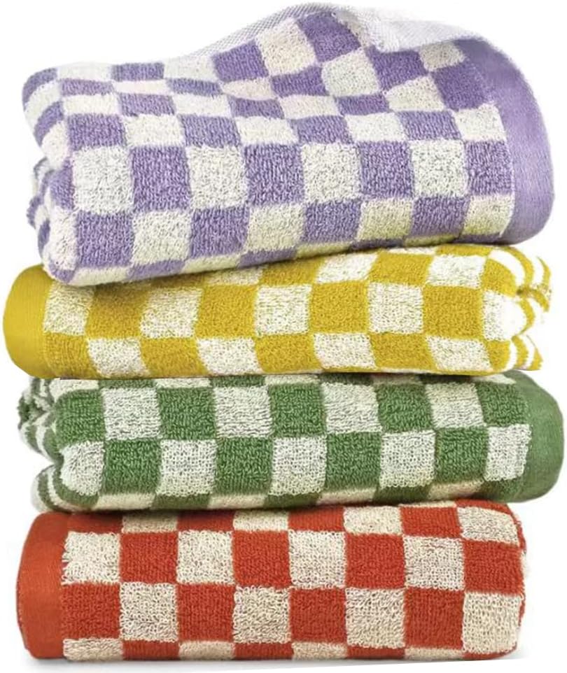Amazon.com: Luxurious Cotton Hand Towels Set of 5 - Soft, Absorbent ...