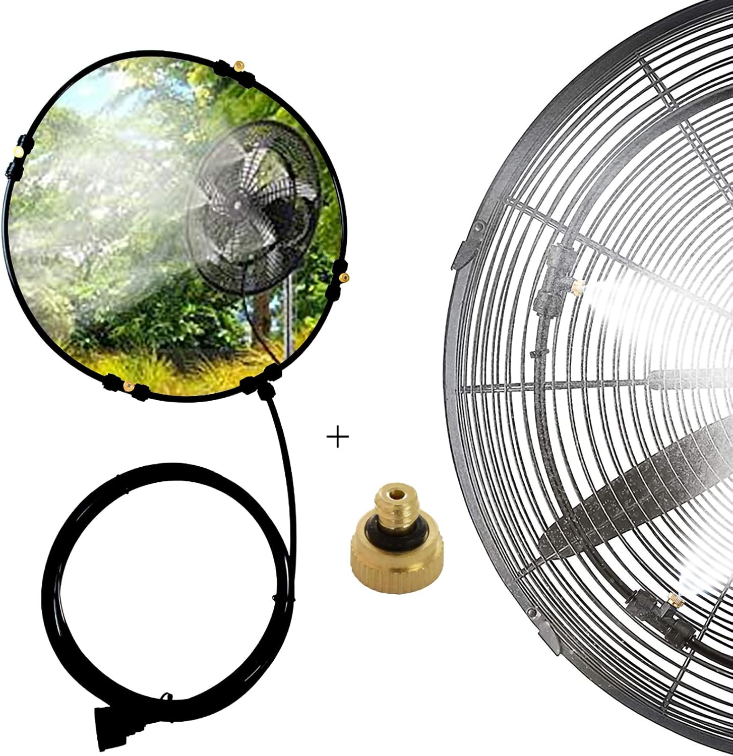 Amazon.com: Hylaea Fan Mist Kit, Outdoor 1/4'' Mist Cooling System for ...