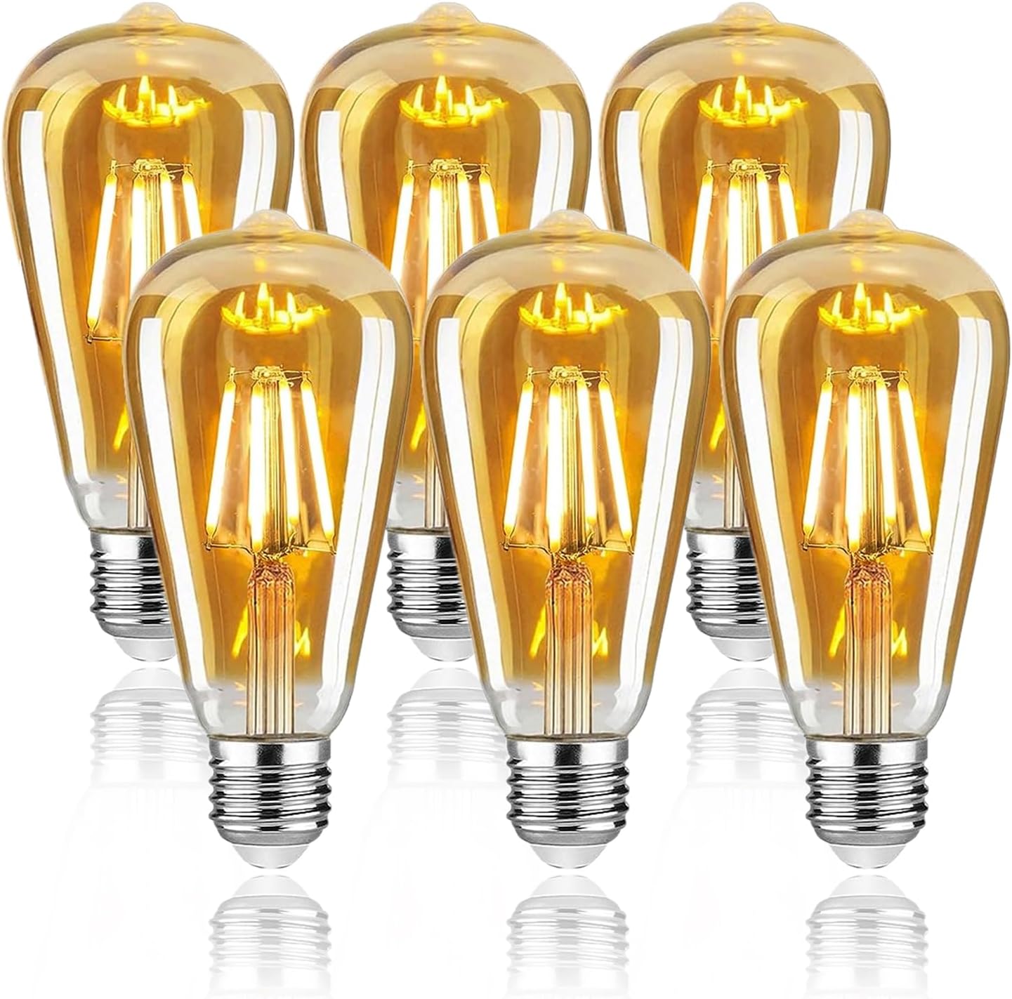 YOUDIAN Vintage Edison Light Bulb 40W - Dimmable Screw Edison Light ...