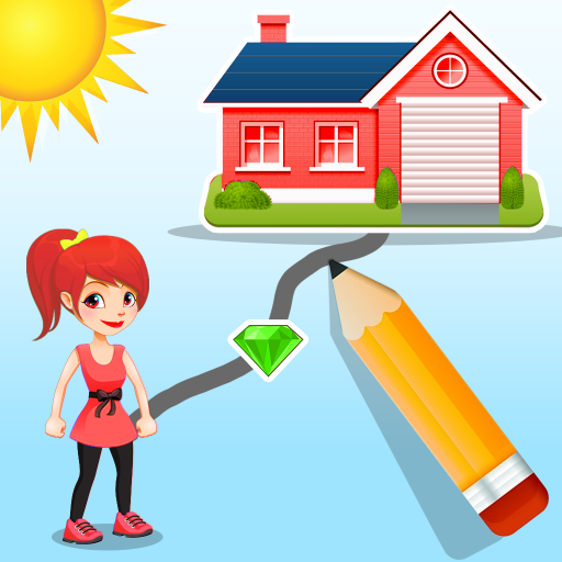 Draw Line Puzzle Game For Kids Free - Draw To Reach Home:Amazon.com ...