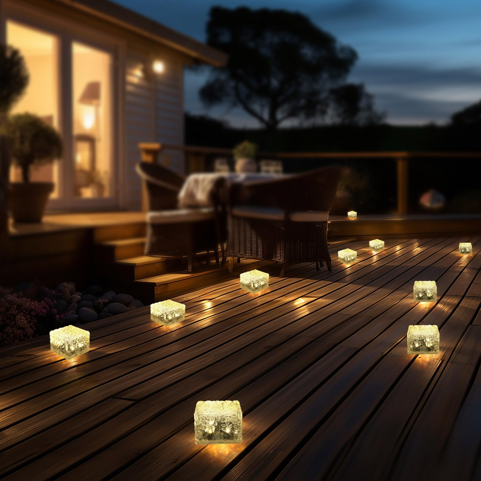 Snapklik.com : Solar Brick Lights-Outdoor Solar Lights For Yard-Solar ...