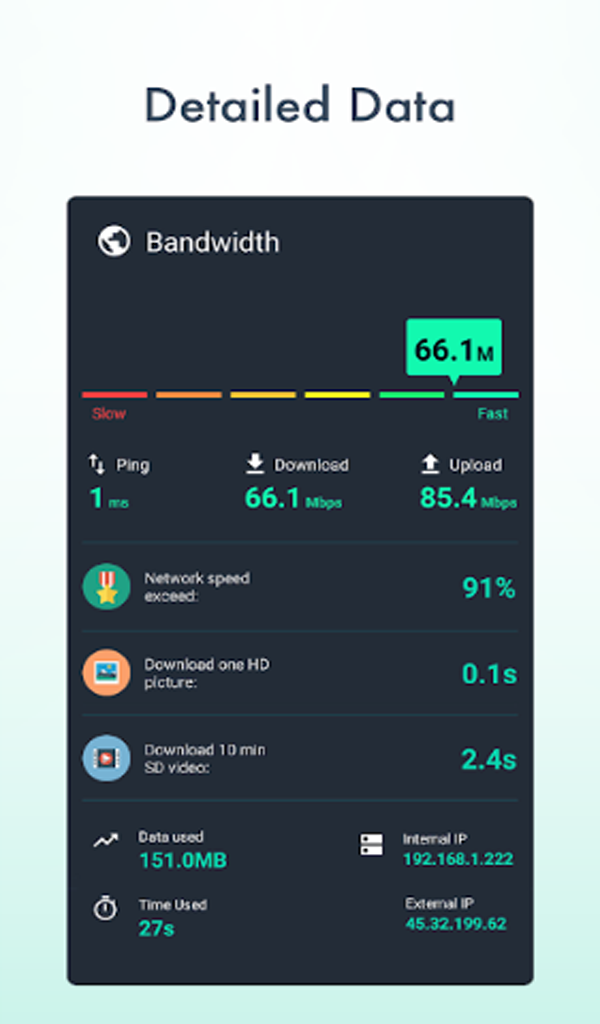 Internet speed - App on Amazon Appstore