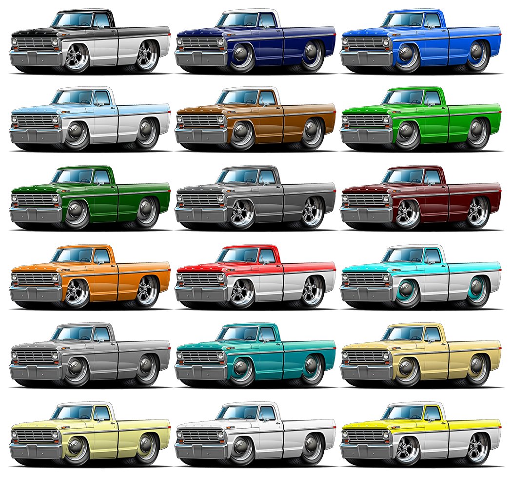 1968 Ford Truck Color Chart