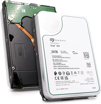Amazon.com: Seagate Exos X24 24TB Enterprise Hard Drive HDD SATA 6Gb/s ...