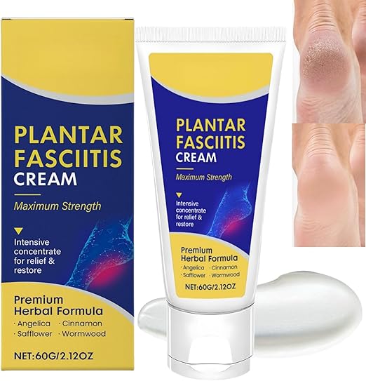 Plantar Fasciitis Relief Cream,Foot Cream for Dry Feet & Cracked Heel ...