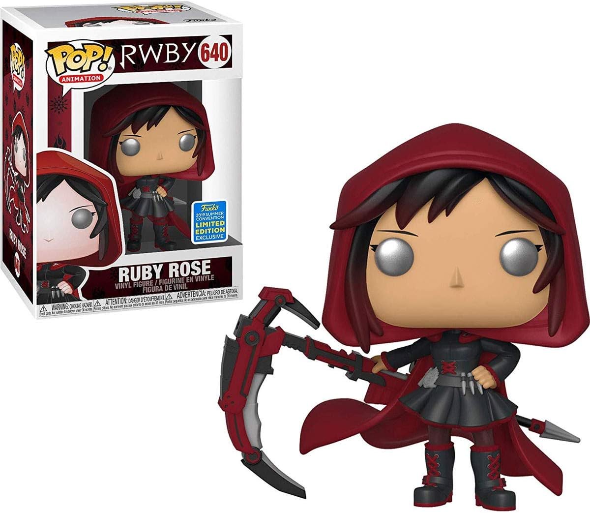 Amazon.com: Funko Pop! RWBY Ruby Rose #640 SDCC 2019 Exclusive : Toys ...