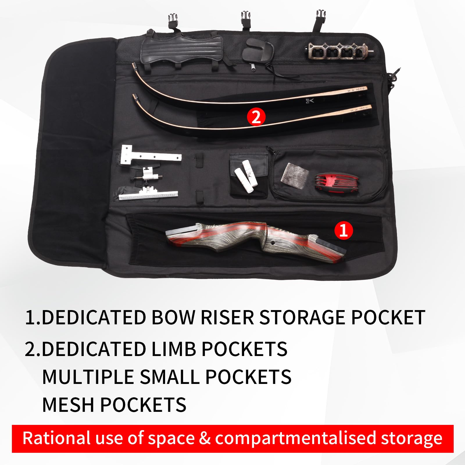 Snapklik.com : SPG Takedown Recurve Bow Case - Double Layer Recurve Bow ...