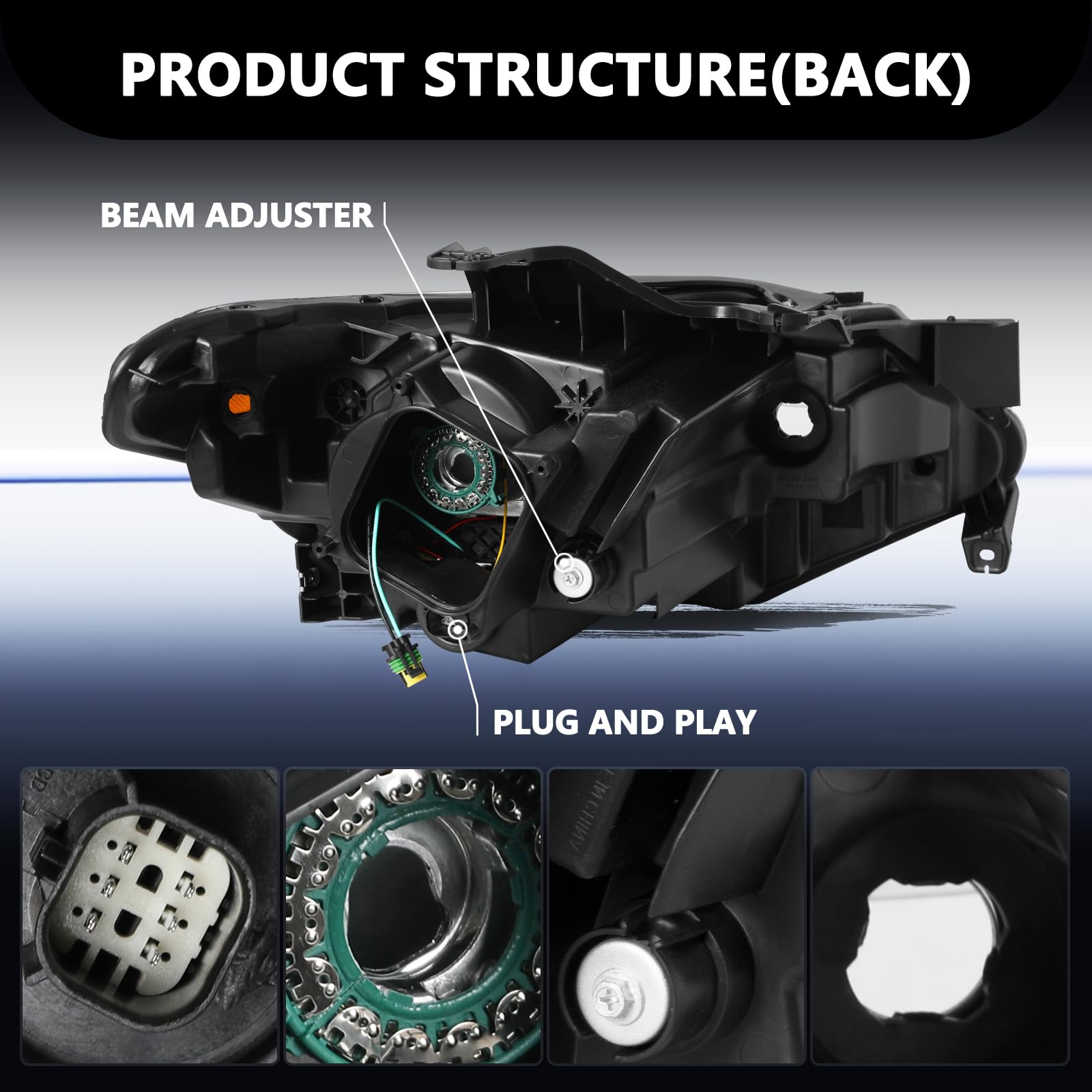 Snapklik.com : Aosky HID/Xenon Headlight Assembly Fits 2018 2019 2020 ...