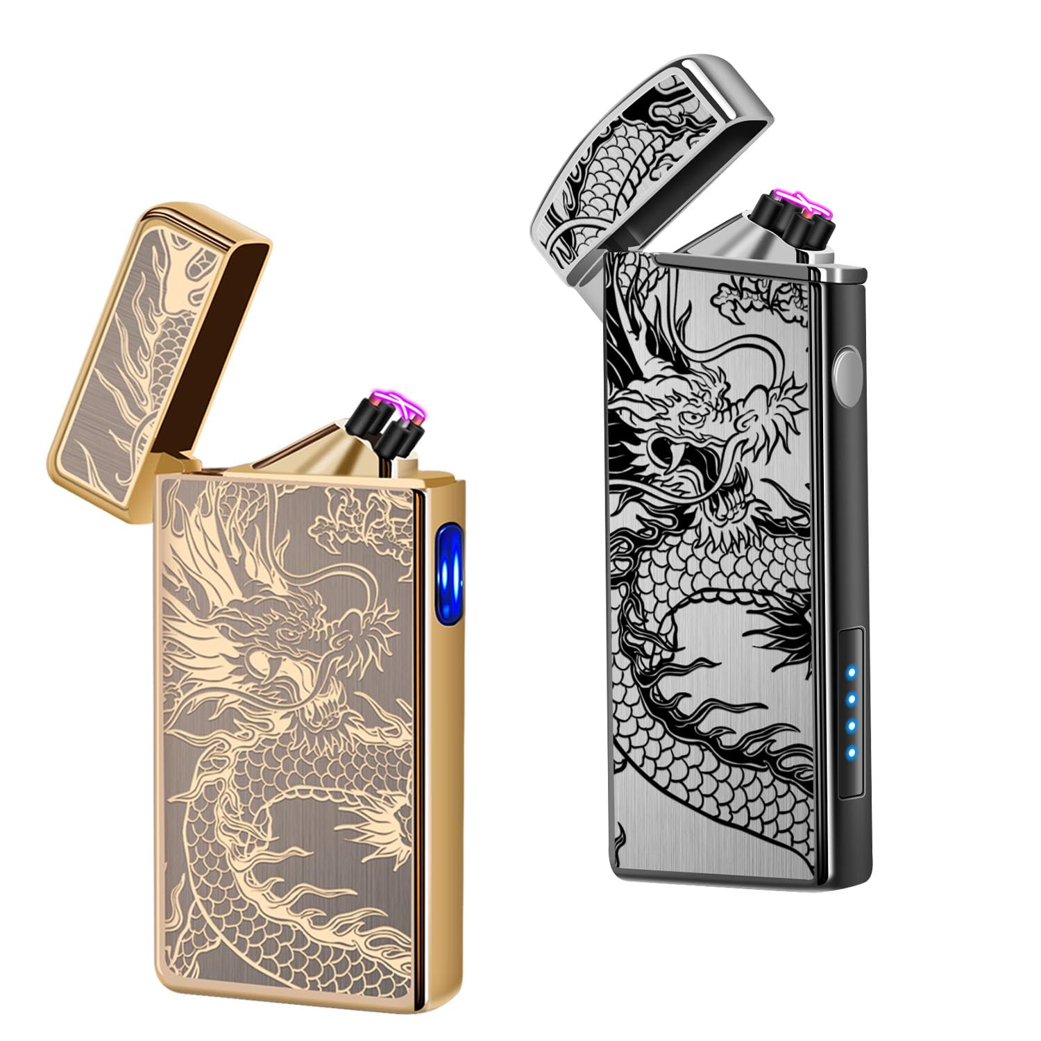 Amazon.com: Dual Arc Plasma Lighter USB Rechargeable Electronic ...