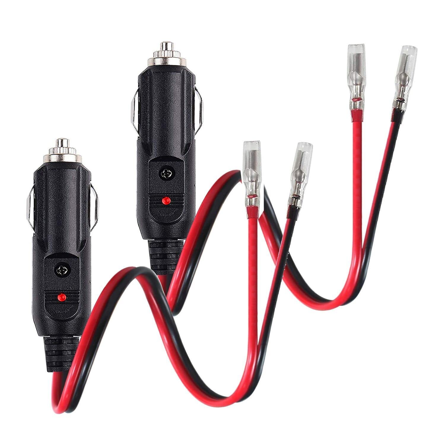 Amazon.com: OUYFBO 2 Pack Male Cigarette Lighter Plug 12V 24V Heavy ...