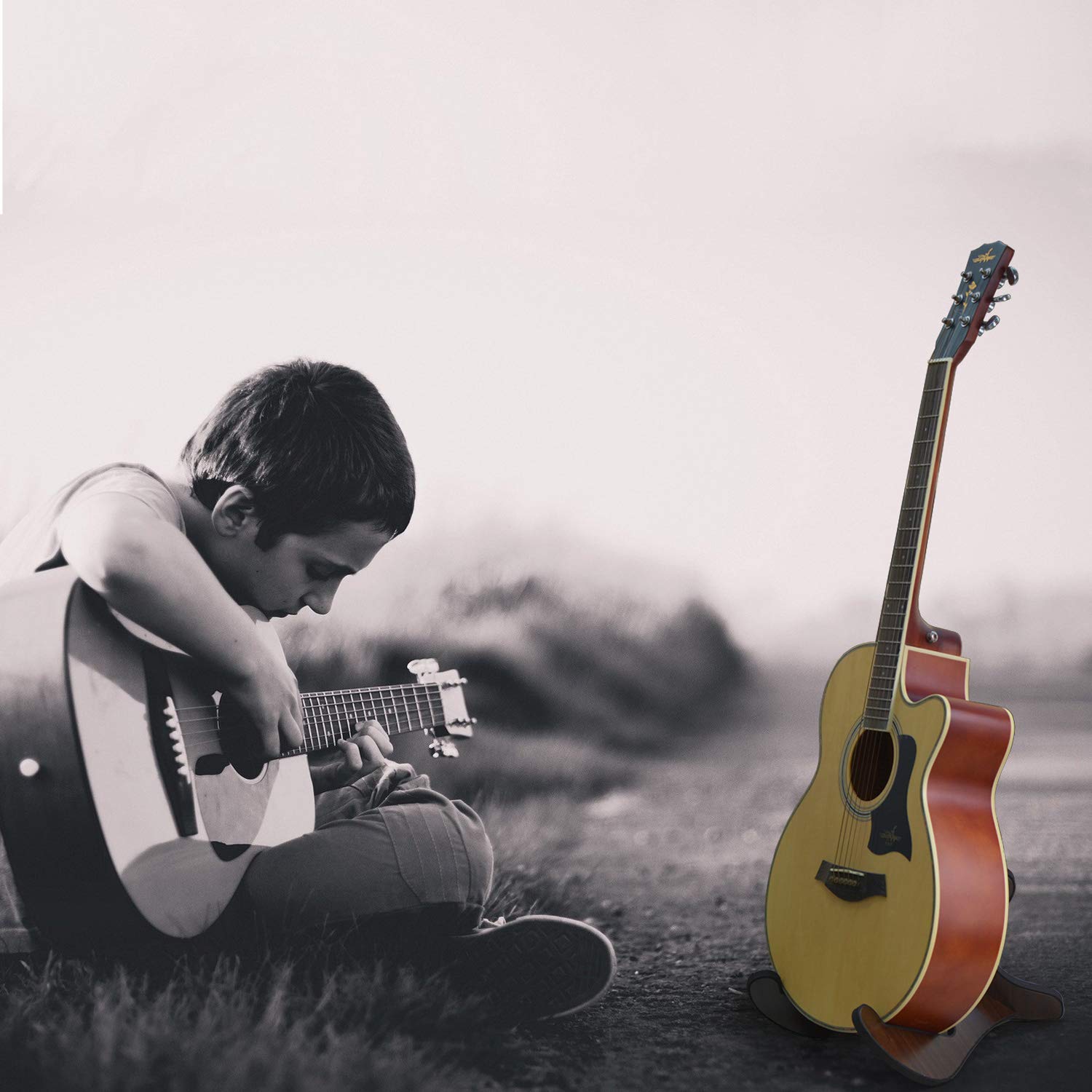 Stylish Boy With Guitar Hd