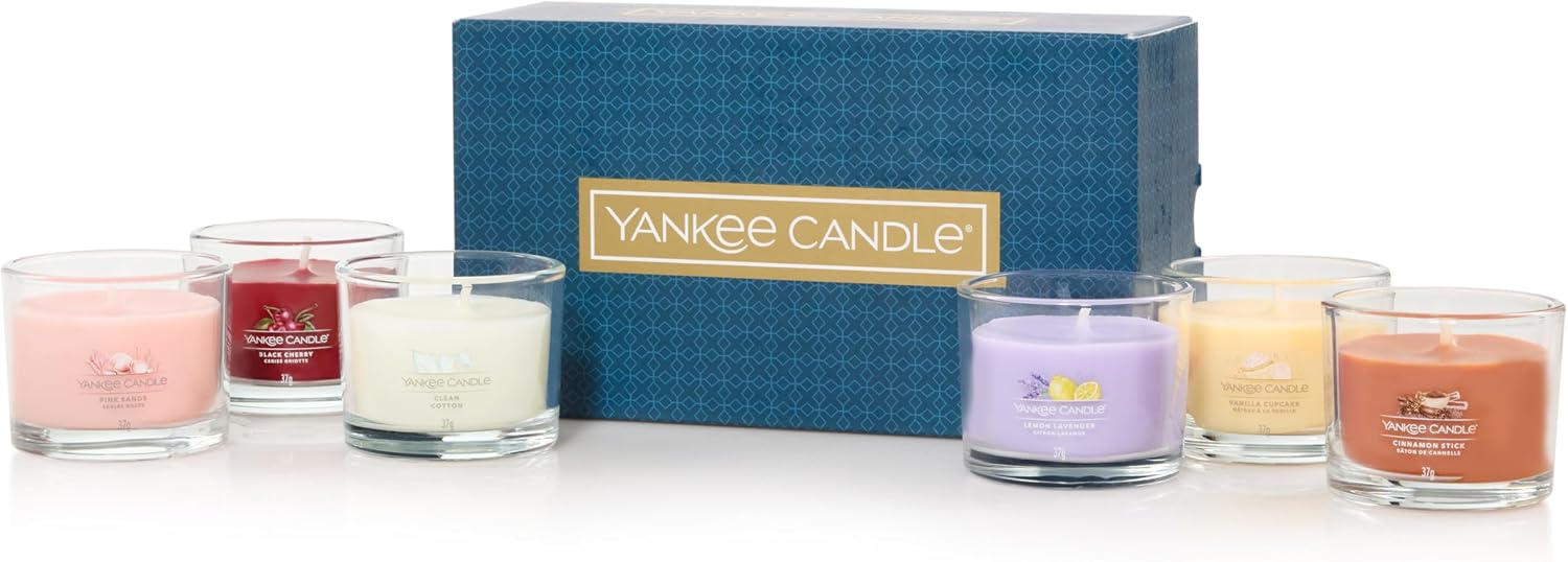 Yankee Candle Scented Candles Gift Set | 6 Scented Mini Filled Votive ...