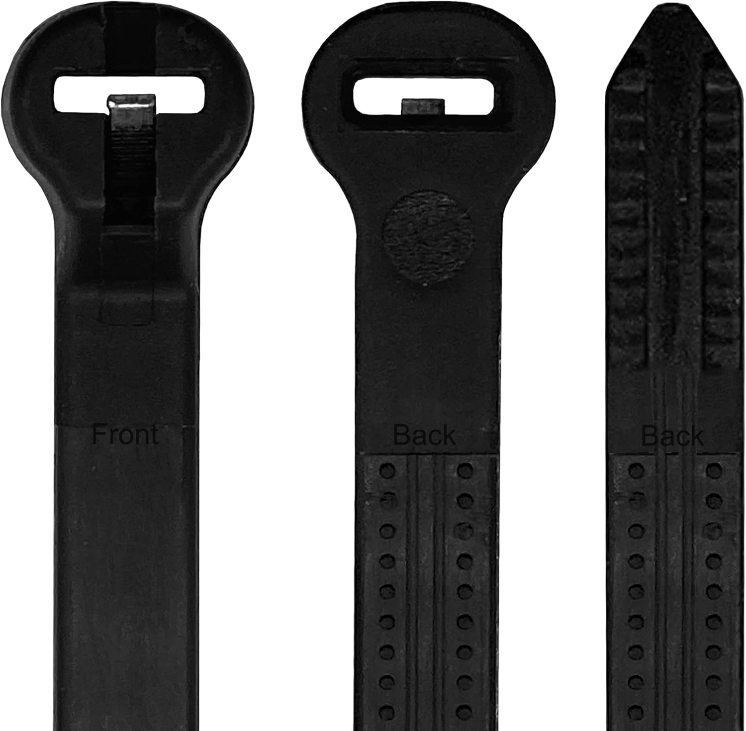 Electriduct 18" Steel Pawl Cable Ties Weather Resistant 120 LBS Tensile ...