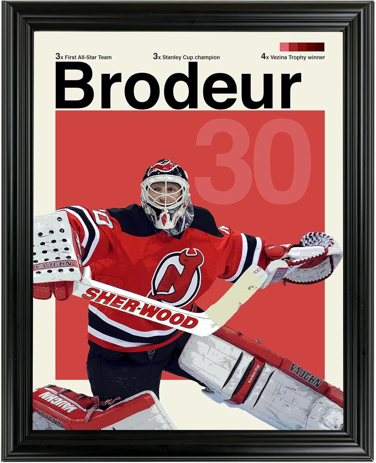 Amazon.com: Martin Brodeur Framed Sports Art Photo by Thomas Maxwell ...