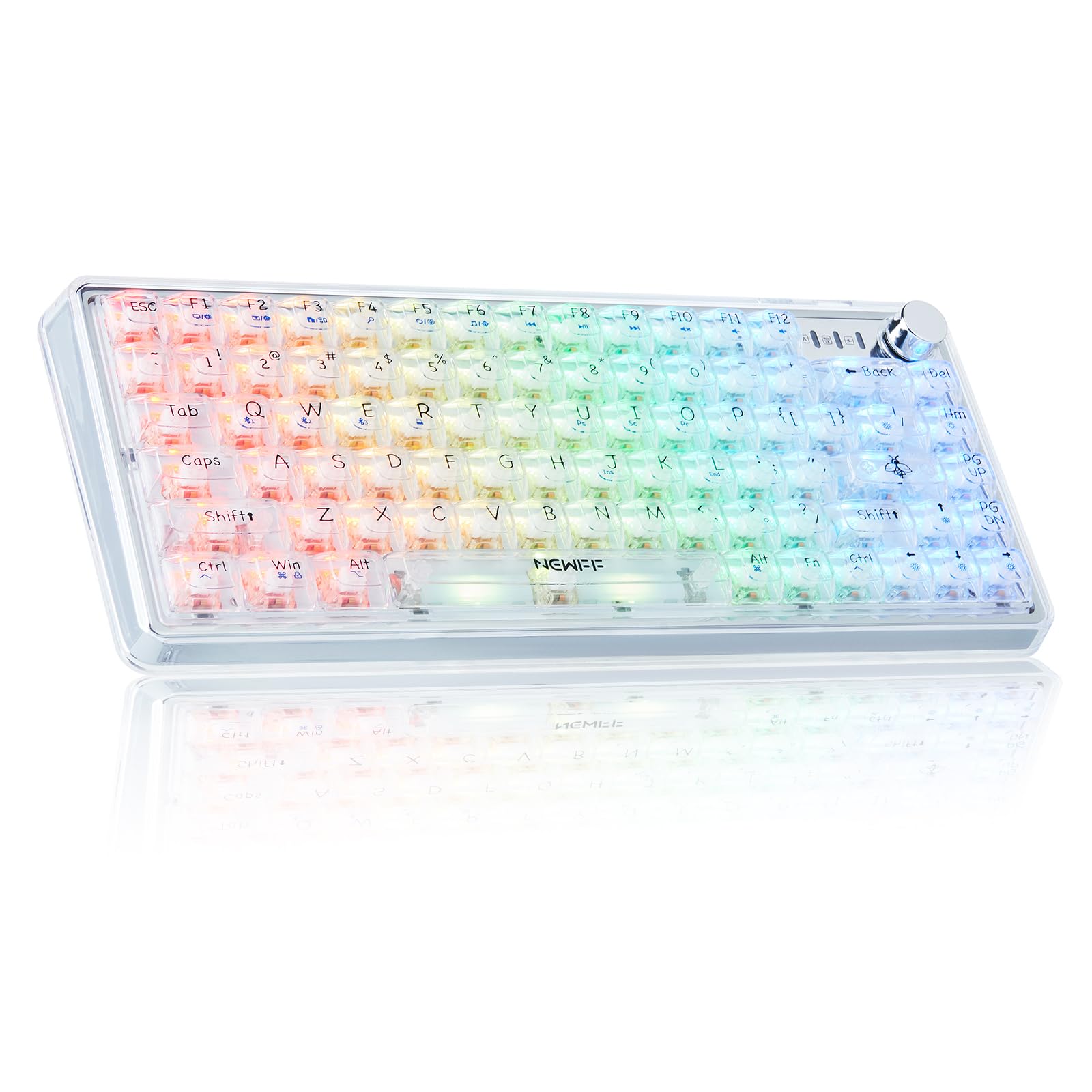 Buy SUEHIODHY75% Hot Swappable Mechanical Keyboard Wireless Backlit RGB ...