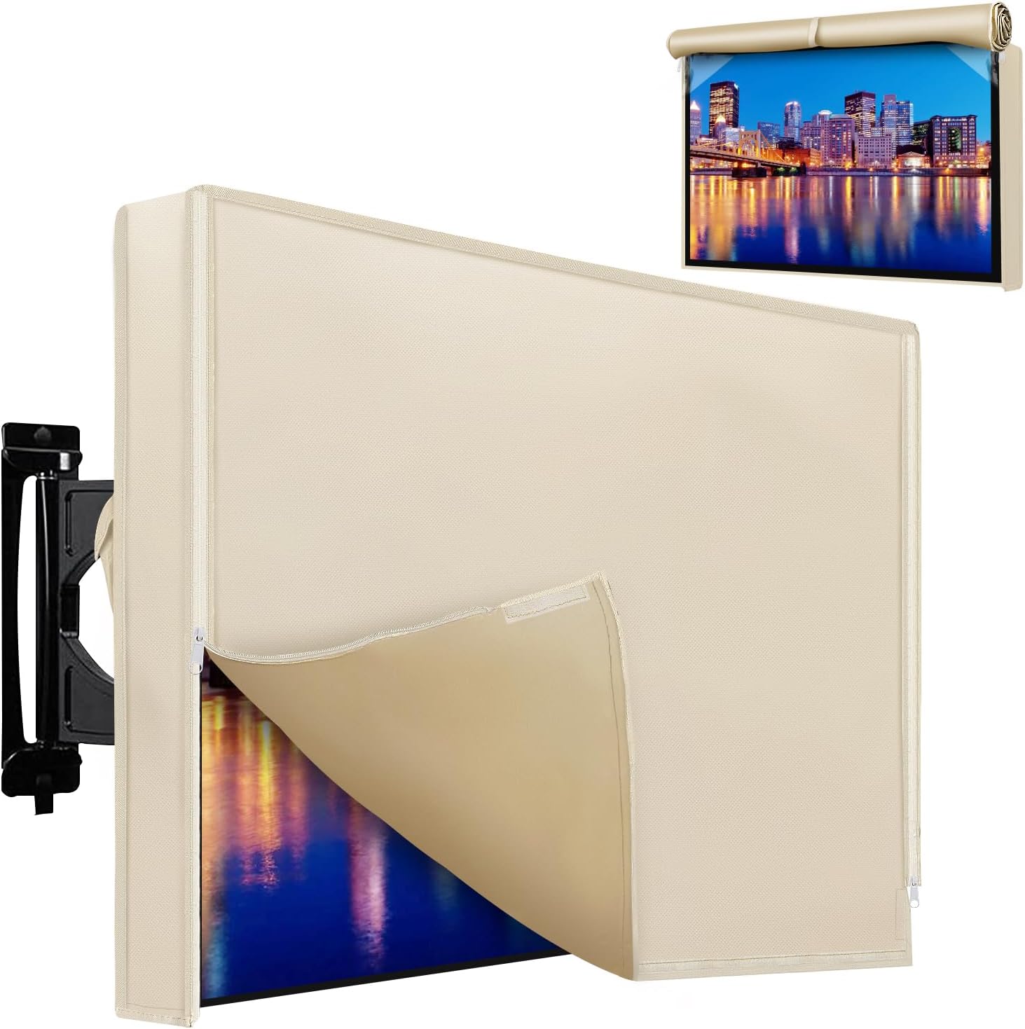 Amazon.com: Zettum Outdoor TV Cover 75 Inch - 600D TV Cover ...