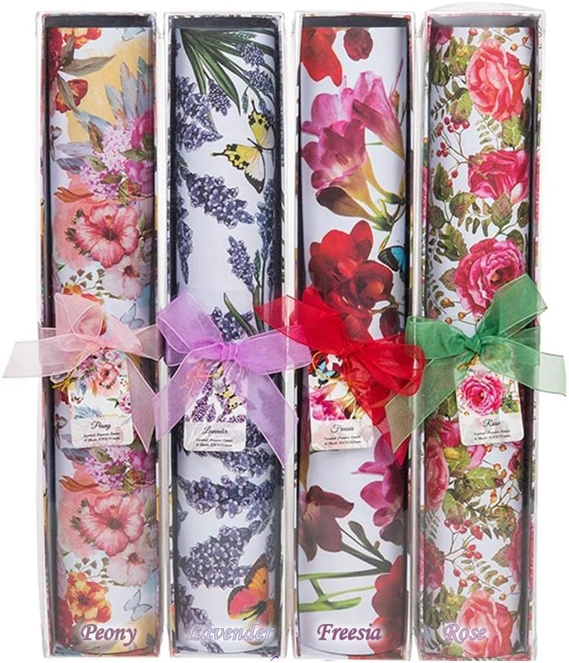Scented Drawer Liner Sheets 4 PACK JASMINE ROSE LAVENDER OCEAN 58X43CM ...