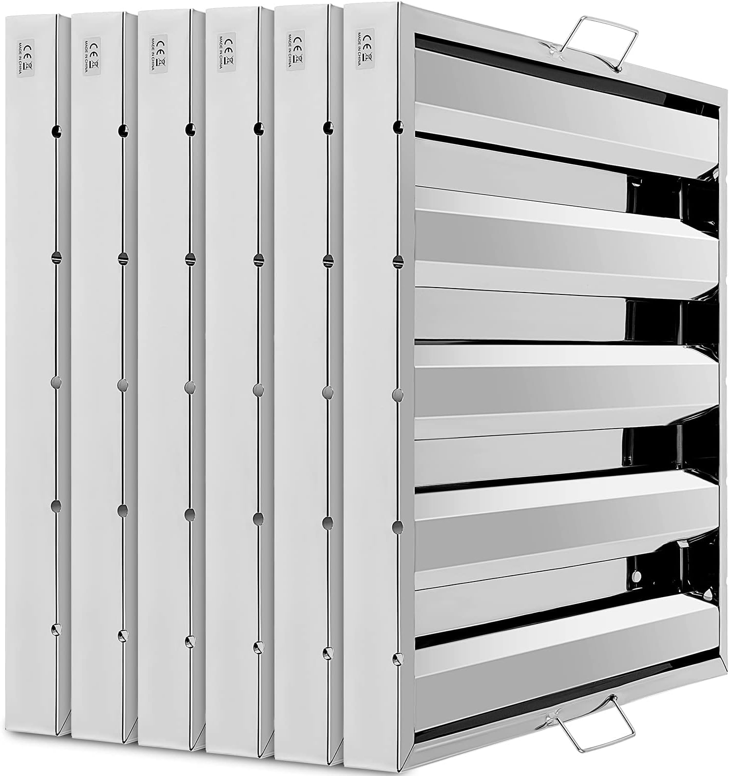 Amazon.com: Hood Filters 19.5W x 19.5H Inch, 430 Stainless Steel 4 ...