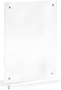 Amazon.com - 5x7 Magnetic Portrait T Shaped Acrylic Double Sided ...