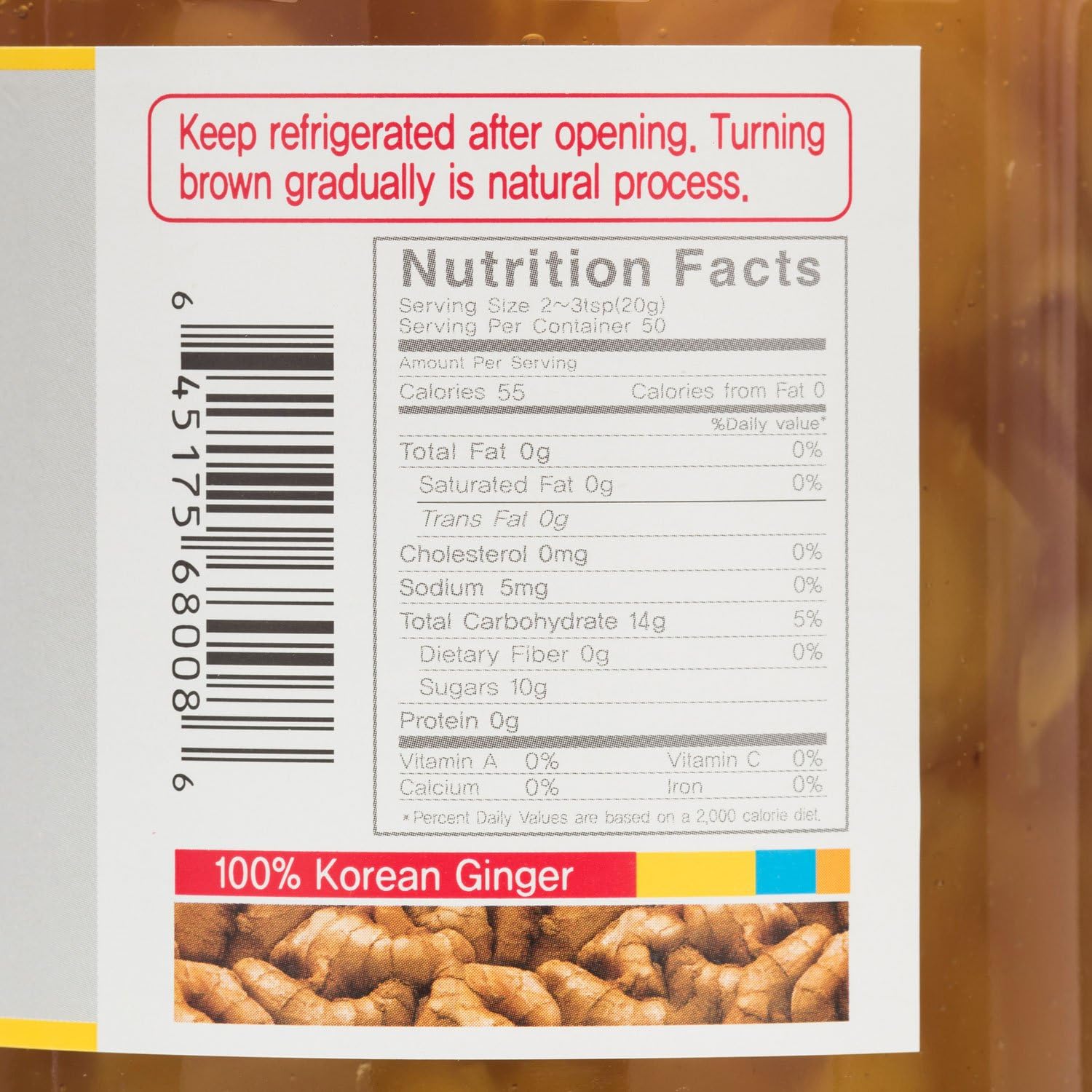 Snapklik.com : OTTOGI Honey Ginger Tea 35oz (1kg), Traditional Korean ...
