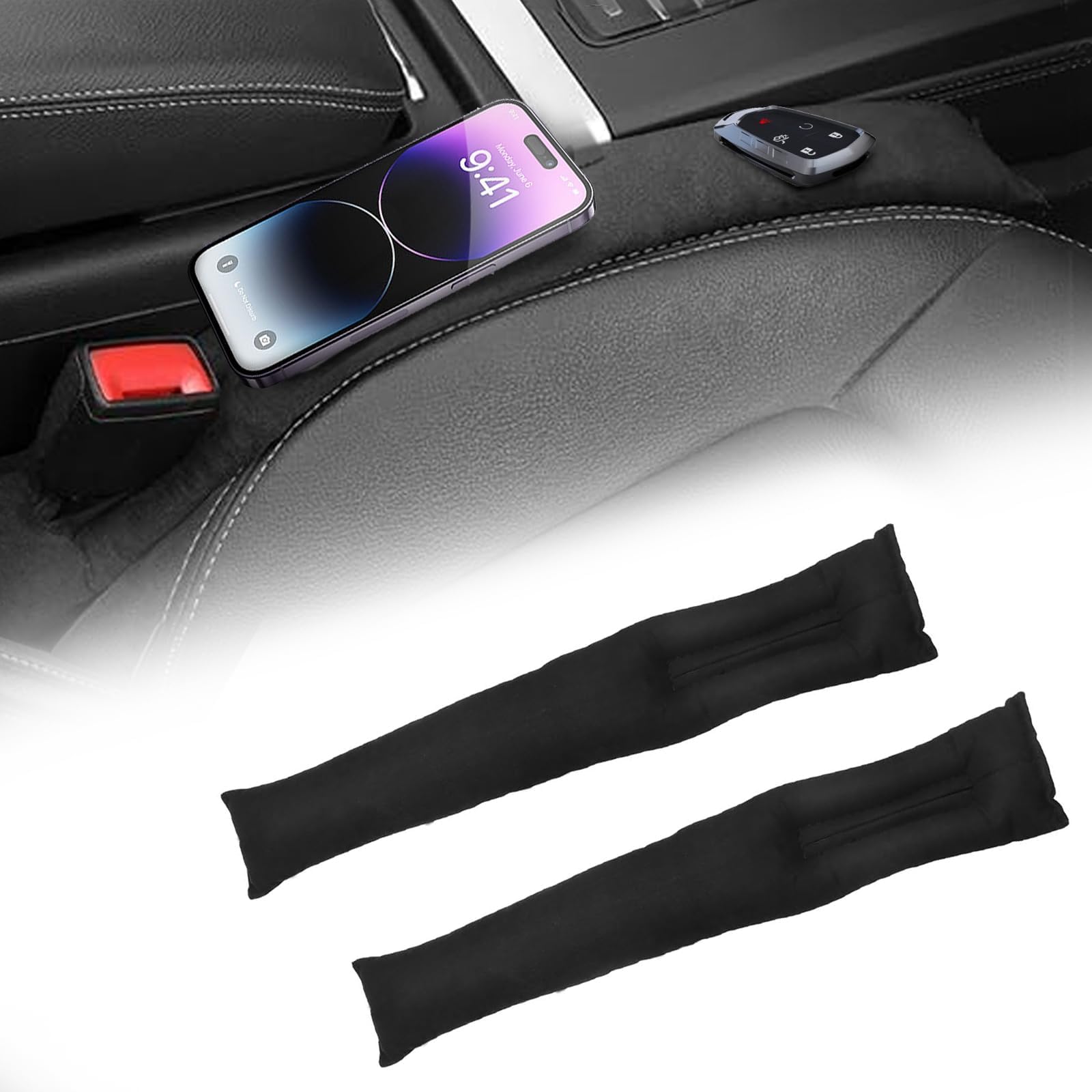 Car Seat Gap Filler Set of 2, Givifive Soft Foam Multifunctional Seat ...