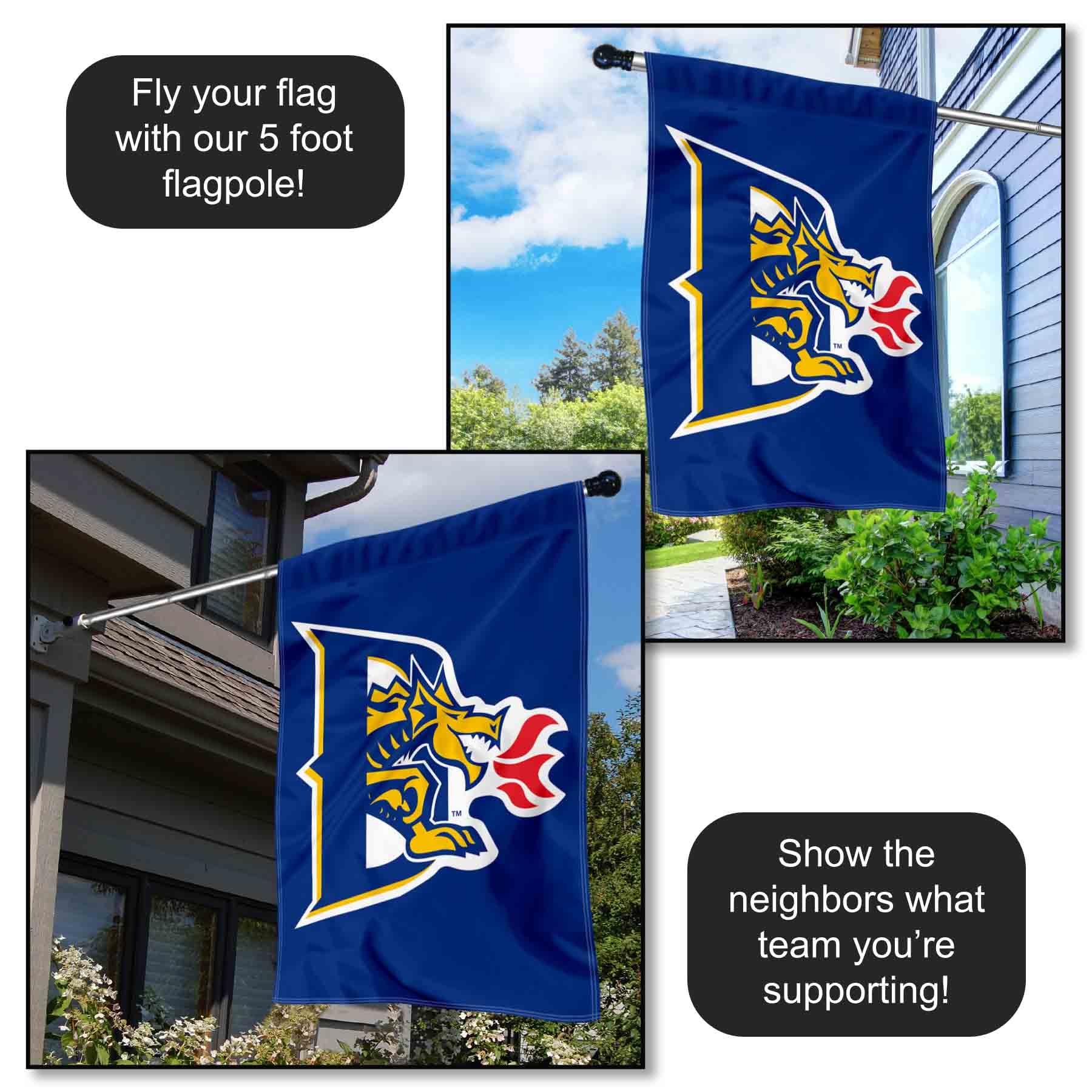 Drexel Dragons Flag Drexel Dragons Happy Holidays Banner Flag State