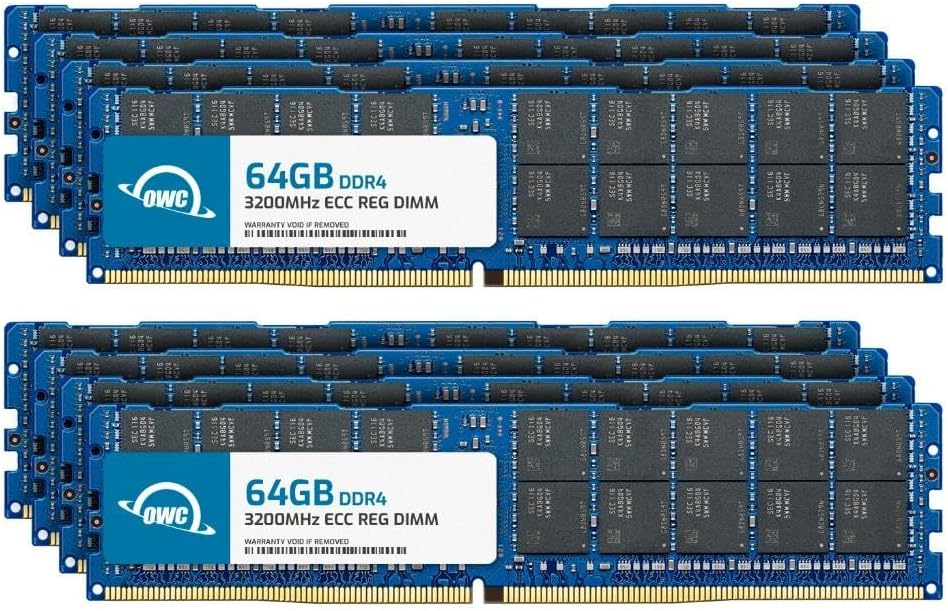 OWC 512GB (8x64GB) DDR4 3200MHz PC4-25600 CL22 2RX4 ECC Registered ...