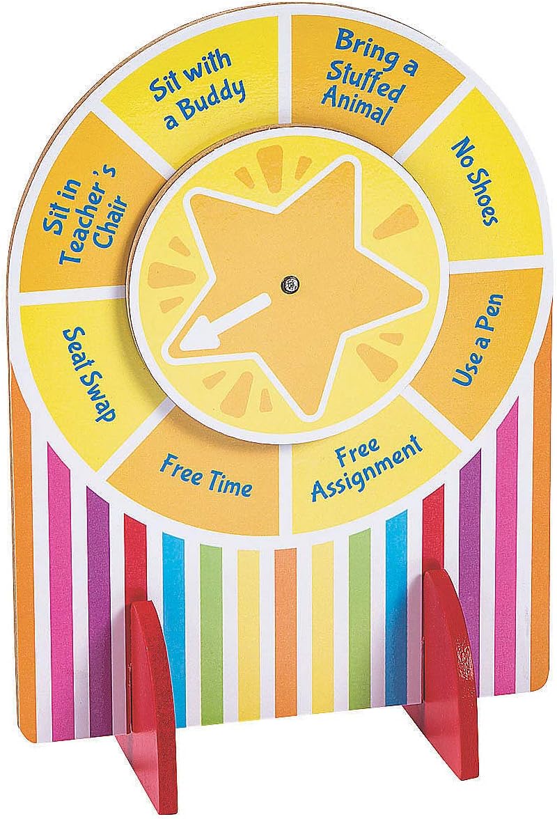 Amazon.com: Fun Express Tabletop Classroom Reward Spinner - 1 Piece ...