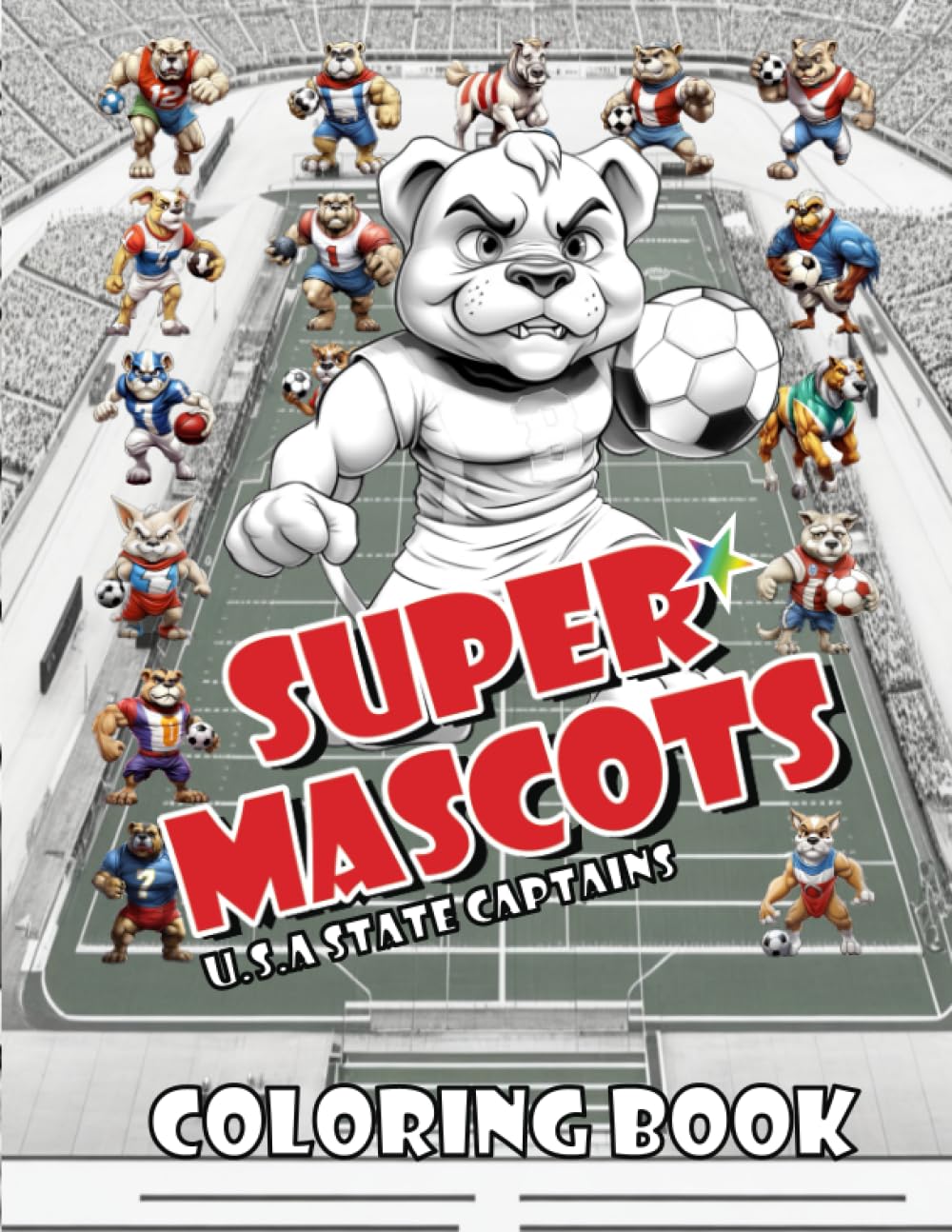 Super Mascots: USA State Captains (Childrens super hero animal football ...