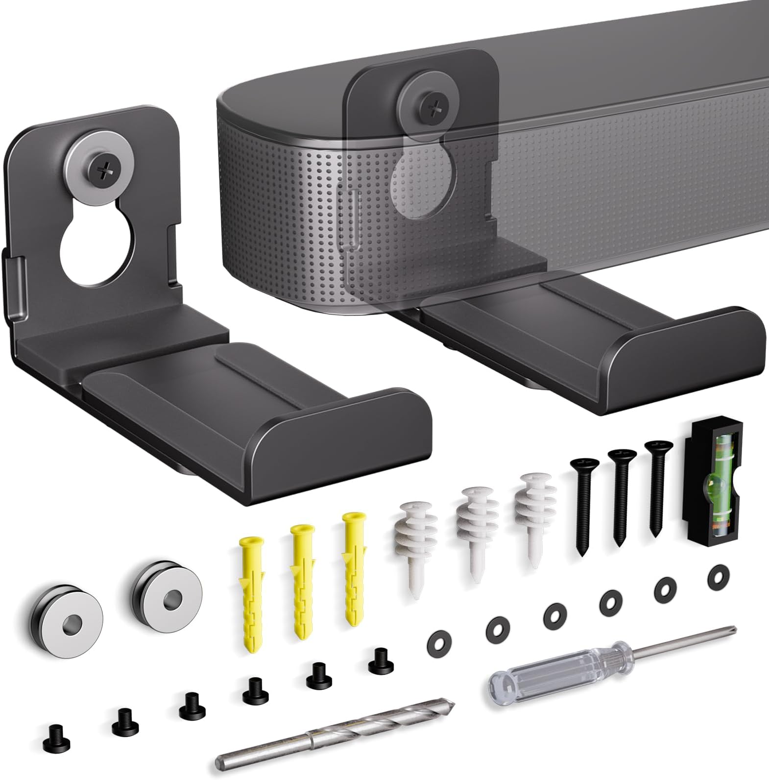 Amazon.com: Etour Soundbar Wall Mount Bracket Universal Speaker ...