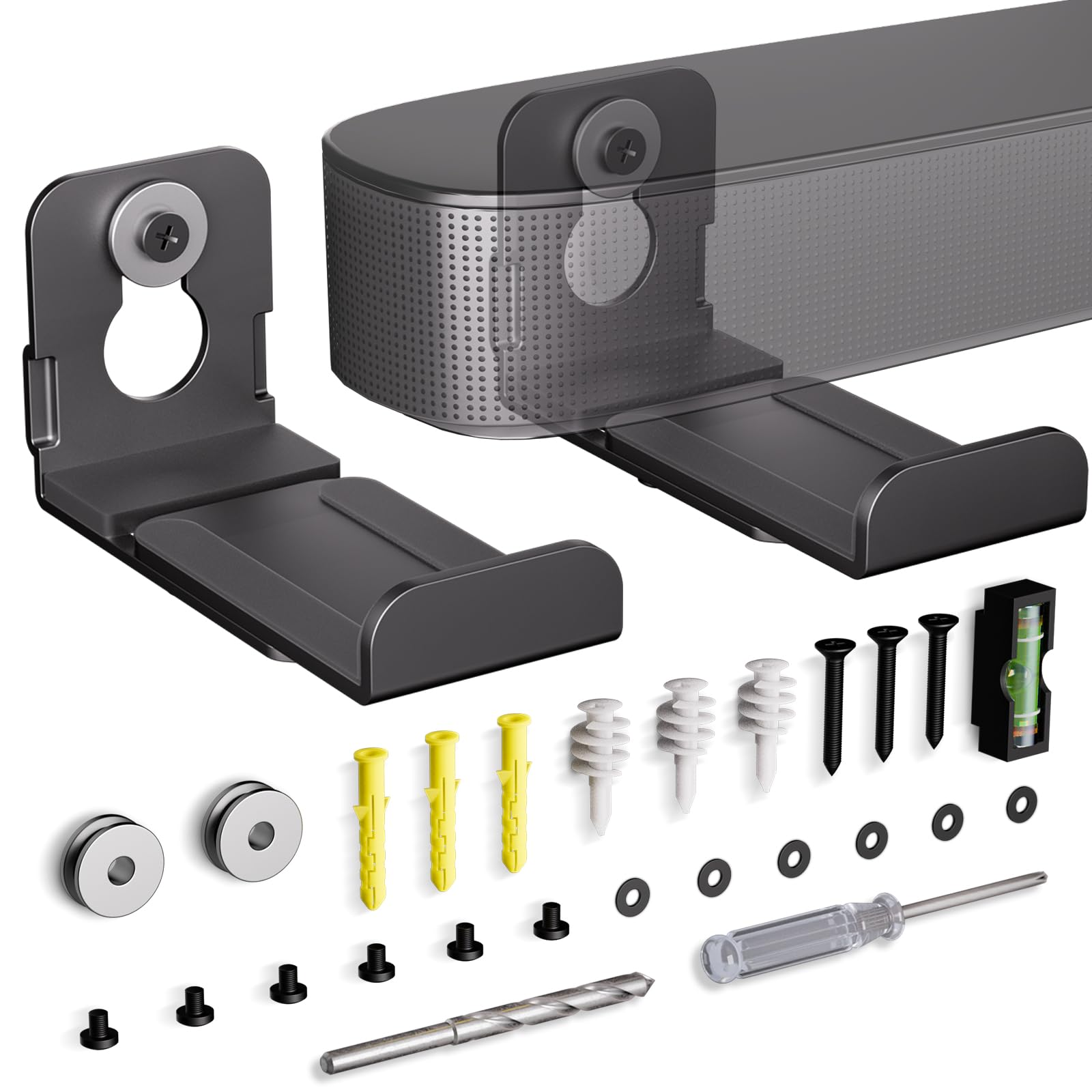 Amazon.com: MUAKIOY Sound Bar Mounts Under TV, Soundbar Bracket ...