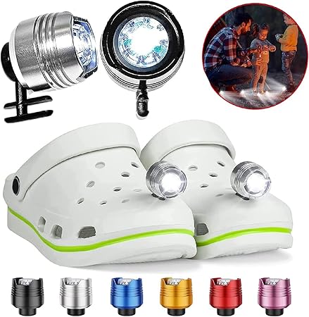 Headlights for Crocs 2pcs, Lights Flashlights Attachment for Crocs ...