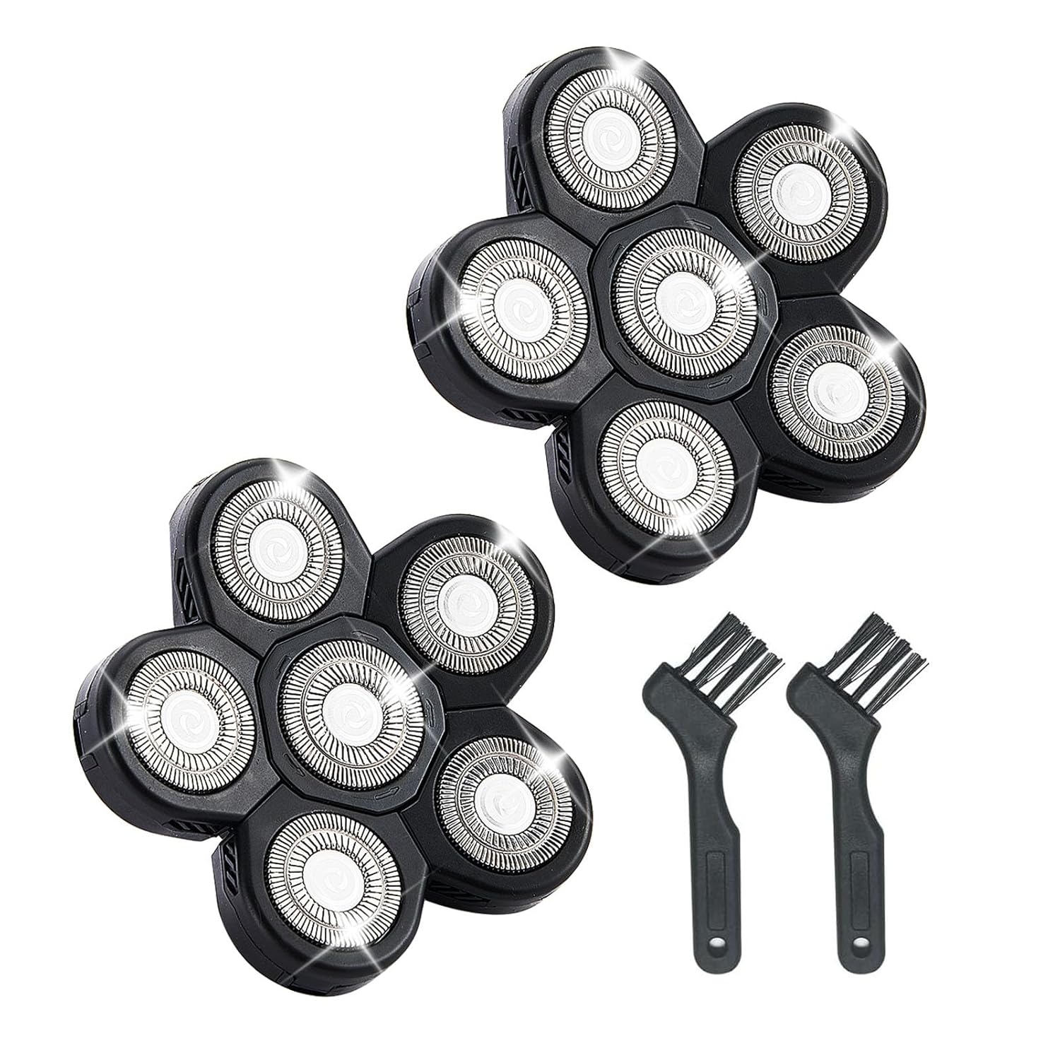 Amazon.com: 6 Head Shaver Replacement Razor Heads for Many Brands Bald ...