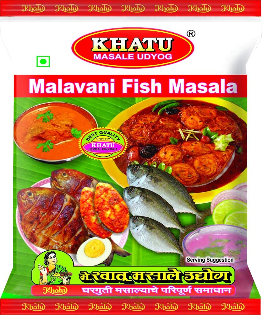 KHATU MASALE UDYOG Malvani Fish Masala (300) : Amazon.in: Grocery ...