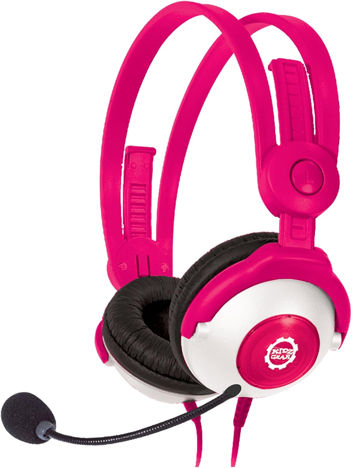 Amazon.com: Kidz Gear Deluxe Headset Headphones with Boom Mic - Pink