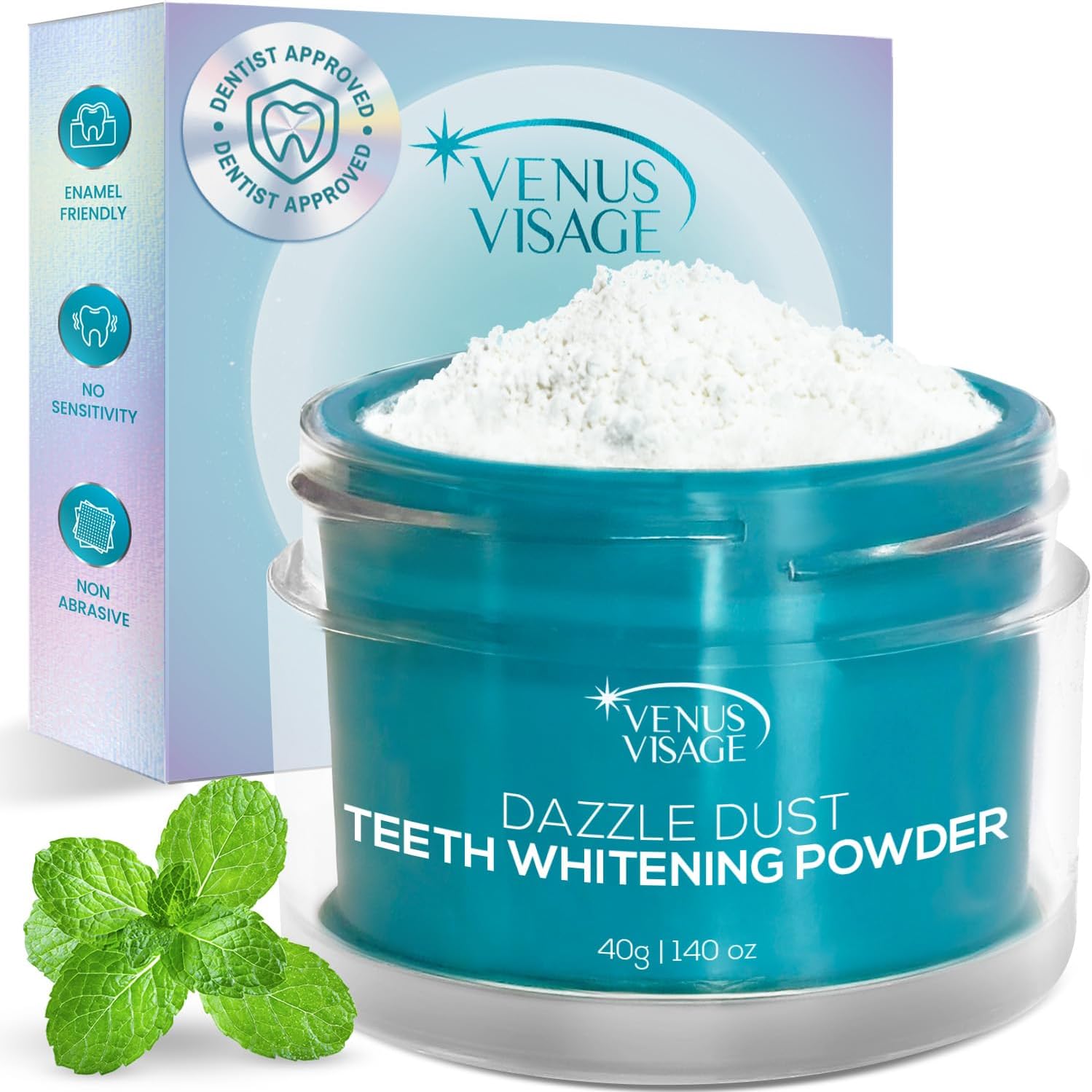 Amazon.com : Venus Visage Dazzle Dust Teeth Whitening Powder - Enamel ...
